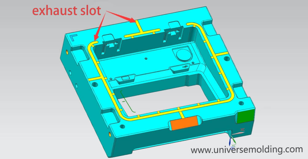 Injection mold design: exhaust system
